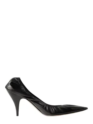 THE ROW Liisa Leather Pumps - Black