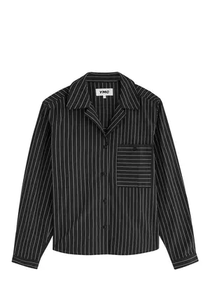 You Must Create Annie Striped Cotton-blend Shirt - Black And White