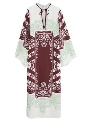 Lug Von Siga Lilah Printed Maxi Dress - Red