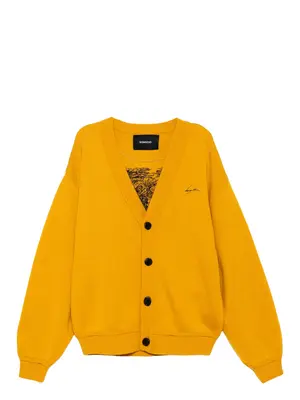 SONGZIO Embroidered Cardigan - Yellow
