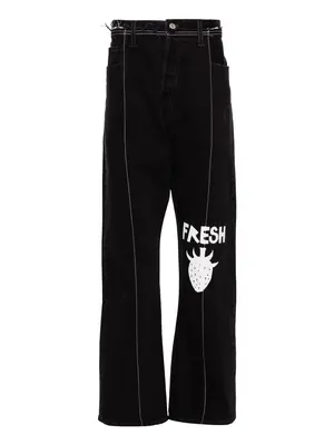WESTFALL Graphic-print Jeans - Black