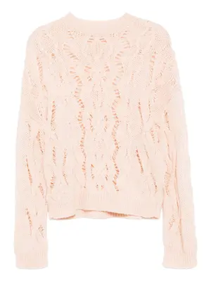 Our Legacy Cable Sonar Round-neck Jumper - Pink