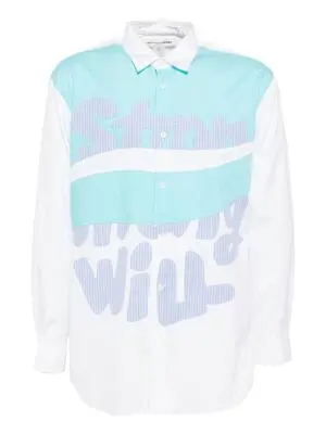 Comme Des Garçons Patchwork Shirt - White