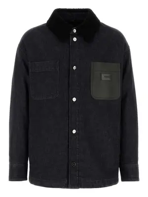 Fendi Denim Padded Jacket - Black