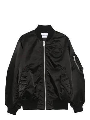 ÉTUDES STUDIO Logo-patch Bomber Jacket - Black