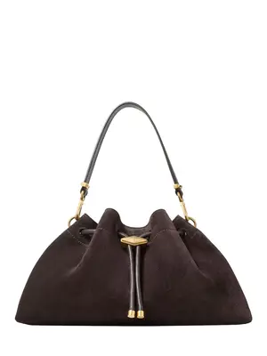 JIMMY CHOO Cinch M Bucket Bag - Brown