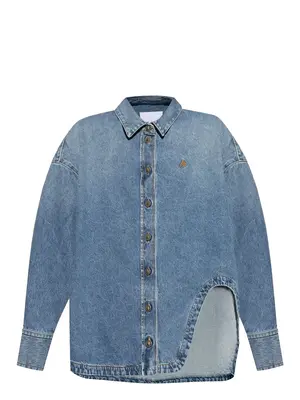 Attico Embroidered Shirt - Blue