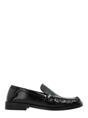 Attico Leather Loafers - Black