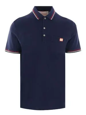 Valentino Garavani Vlogo Polo Shirt - Blue