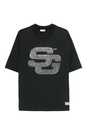 SUMMER GAMES Logo-embellished T-shirt - Black