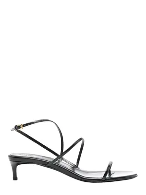 Khaite 35mm Loop Sandals - Black