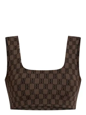 BY MALENE BIRGER Logo-jacquard Top - Brown