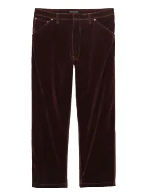 Prada Velvet Trousers - Brown