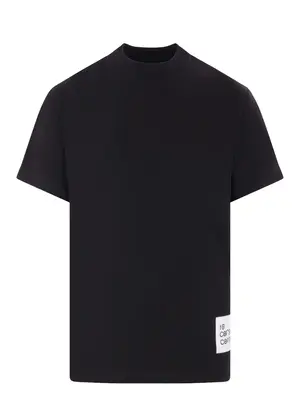 10 CORSO COMO Logo-patch Cotton T-shirt - Black