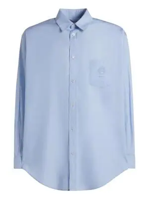 Bally Cotton Long-sleeve Shirt - Blue