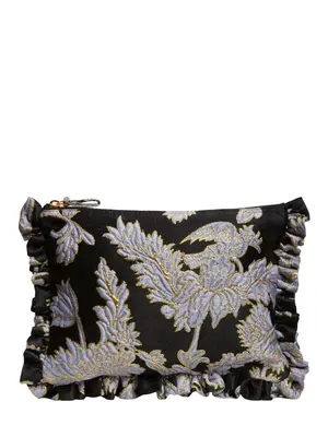 La DoubleJ Printed Clutch - Black