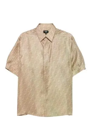 Fendi Ff Silk Shirt - Neutrals