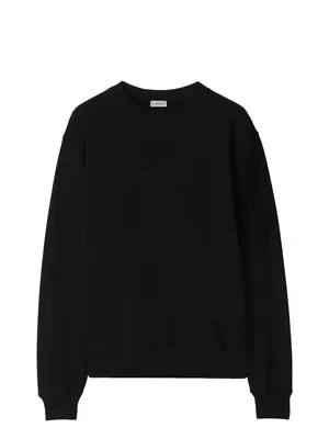 Burberry Equestrian Knight Cotton Sweatshirt - Black