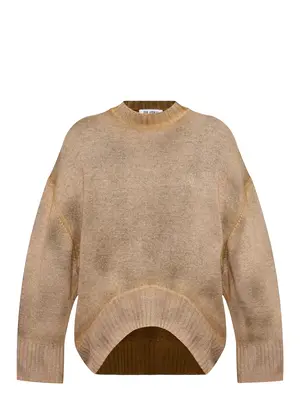Attico Logo-embroidered Sweater - Brown