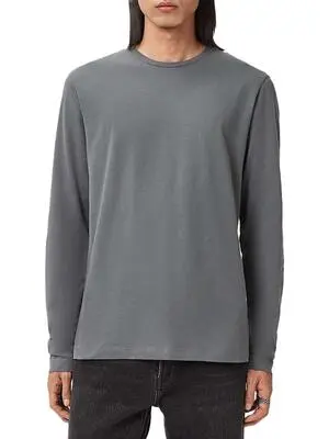 ALLSAINTS Brace Slim Fit Long Sleeve Tee - Hazed Grey