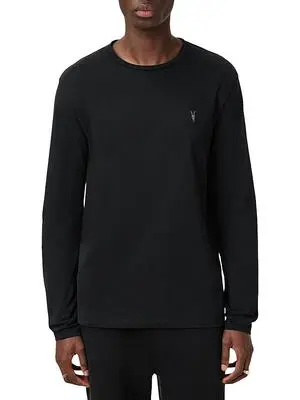 ALLSAINTS Brace Slim Fit Long Sleeve Tee - Jet Black