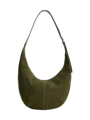 Madewell Slouch Suede Hobo Shoulder Bag - Loden