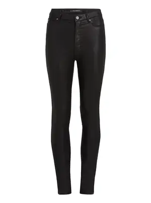 KARL LAGERFELD Karl Lagerfeld Metallic-Finish Skinny Jeans