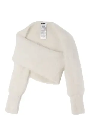 Sunnei Brushed-finish Wrapped Sweater - Neutrals