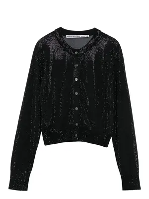 Alexander Wang Cropped Cardigan - Black