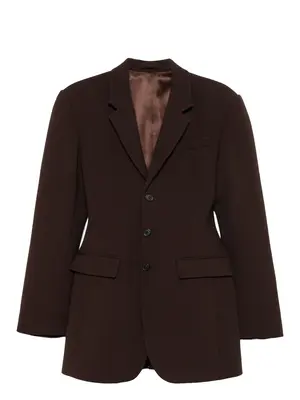 Wardrobe.NYC Longline Blazer - Brown