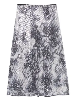 Diane Von Furstenberg Araminta Midi Skirt - Black