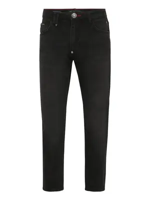 Philipp Plein Detroit Tapered-leg Jeans - Black