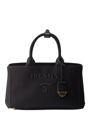Prada Large Jardinière Tote Bag - Black