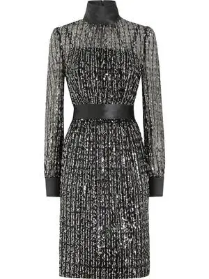 Dolce & Gabbana Midi Sequinned Dress - Black