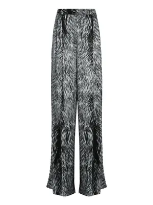 Dolce & Gabbana Abstract Pattern Trousers - Black