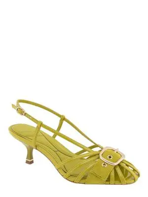 KENNETH COLE Glenda Slingback Sandal - Chartreuse Patent