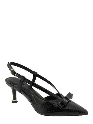 KENNETH COLE Umayra Slingback Pumps - Black Snake