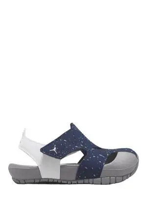 JORDAN Flare Sandals - Midnight Navy Blue/white/cement Grey