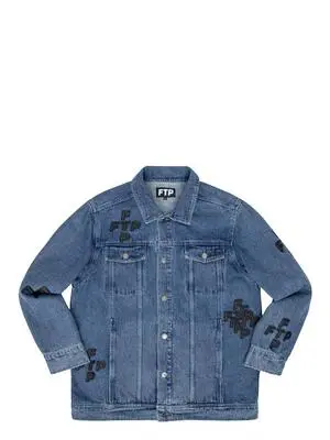 FTP Cross Logo Denim Trucker Jacket - Indigo