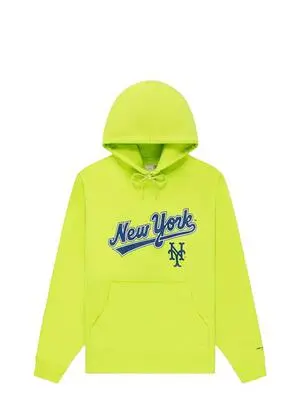 Aimé Leon Dore X New York Mets Logo Hoodie - Lime Green