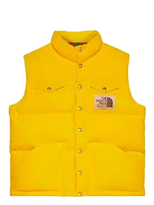 Gucci X The North Face Nylon Vest - Yellow