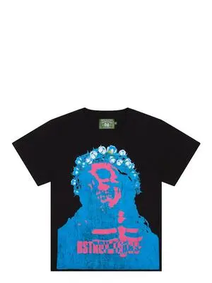 DENIM TEARS Bstroy Tears Crown Made Of Cotton Tee Shirt - Black