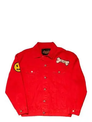 Drew House Trucker Jacket - Washed Red