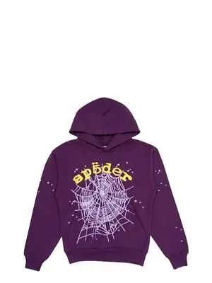 SP5DER Star Og Web V2 Hoodie - Purple