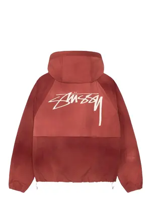 StÜssy Beach Wave Dye Shell Jacket - Maroon