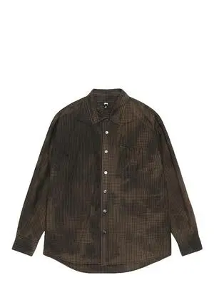 StÜssy Classic Long Sleeve Shirt Sprayed - Tan