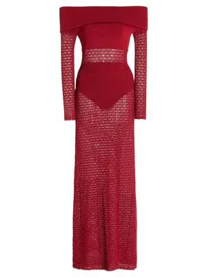 Posse Romy Knit Maxi Dress - Red