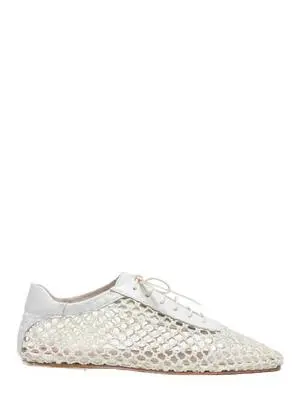 ANDREA GOMEZ Antonia Mesh Flat - Off White