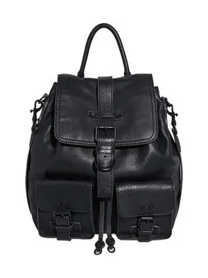 AIMEE Aimee Kestenberg Saddle Up Leather Backpack Black