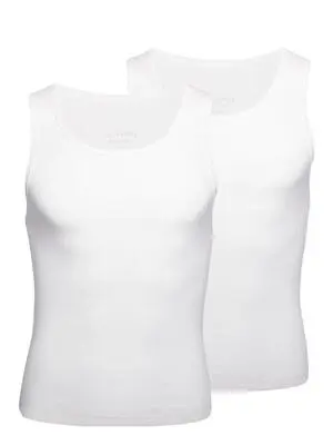ALLSAINTS 2-pack Organic Cotton Rib Tanks - White